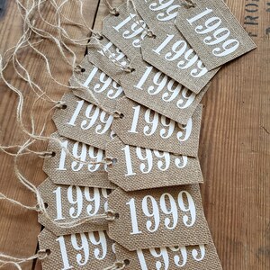 Rustic Burlap Graduation Tags Graduation Decor Burlap Tags Mason Jar ...