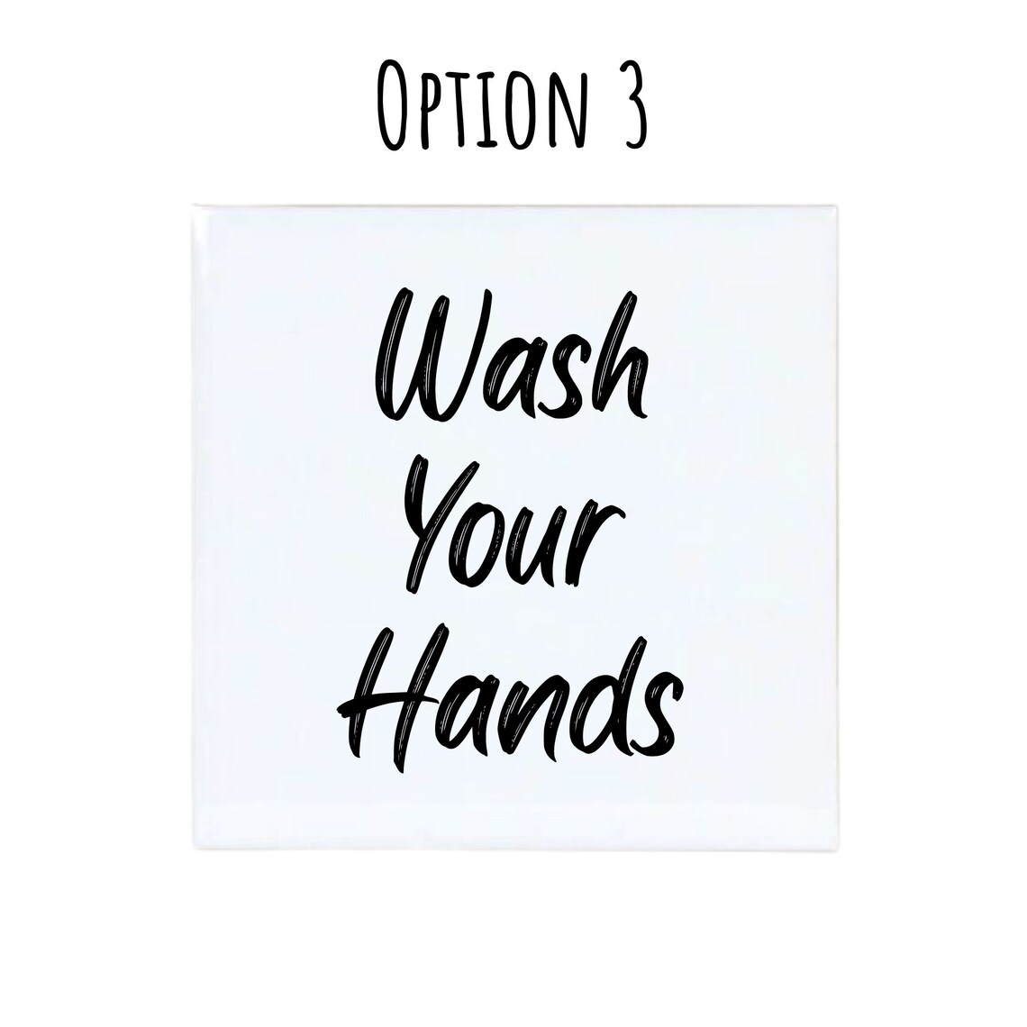 Wash Your Hands Sign for Bathroom Sign Wash Hands Sign Mini Bathroom ...