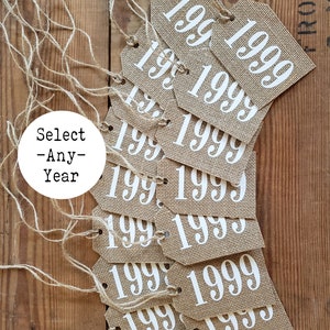 Rustic Burlap Graduation Tags Graduation Decor Burlap Tags Mason Jar ...