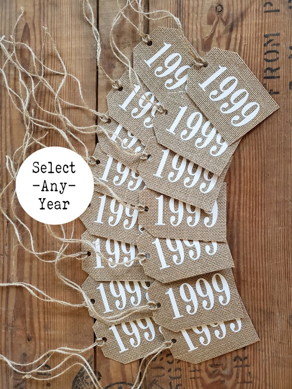 Rustic Burlap Graduation Tags Graduation Decor Burlap Tags - Etsy