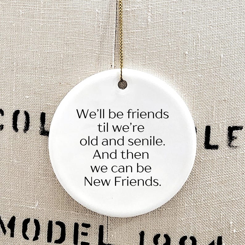 Friendship Ornament, Best Friend Christmas Bauble, Rearview Mirror ...