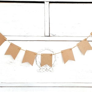 DIY Banner Fishtail Banner Cardstock Flags Diy Party Banner Kraft ...
