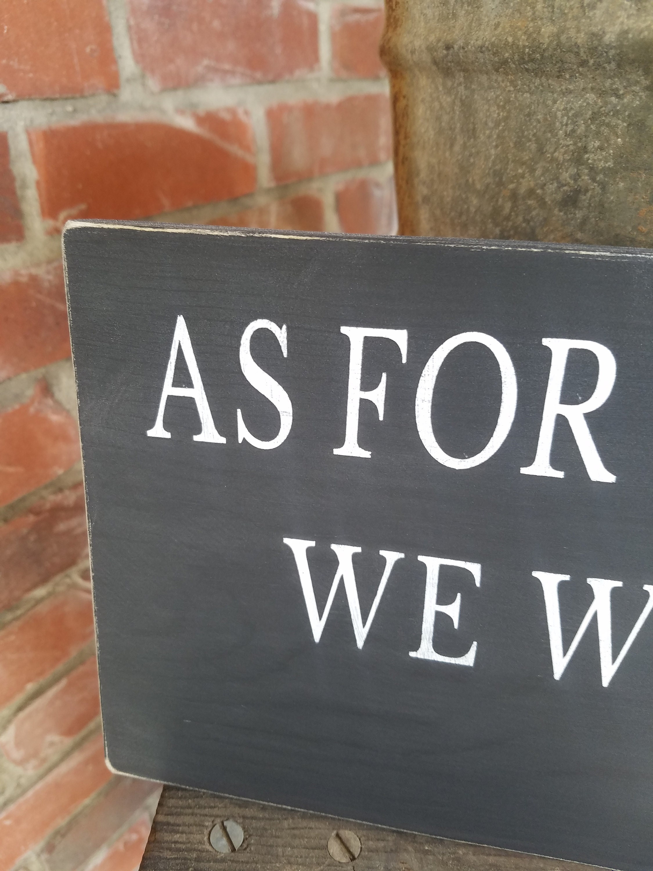 As for Me and My House We Will Serve Beer Wood Sign. Mancave - Etsy