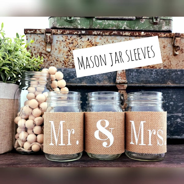 Burlap Mason Jar - Etsy