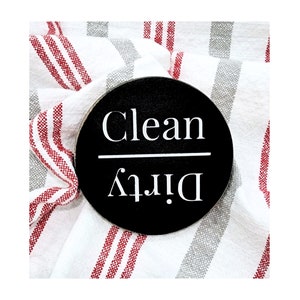 Clean Dirty Dishwasher Sign for Kitchen Decor Dishwasher Signage for ...