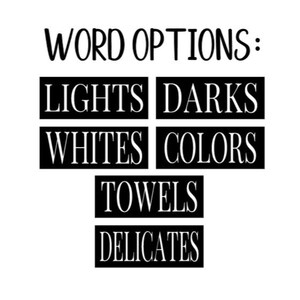 Lights Darks, and Whites Sign, Laundry Sorting Signs. Laundry Room Sign ...