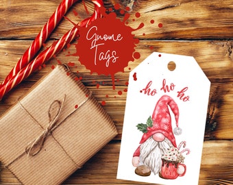 Gnome Gift Tags Gnome Christmas Gift Tags Gift Tags Holiday - Etsy