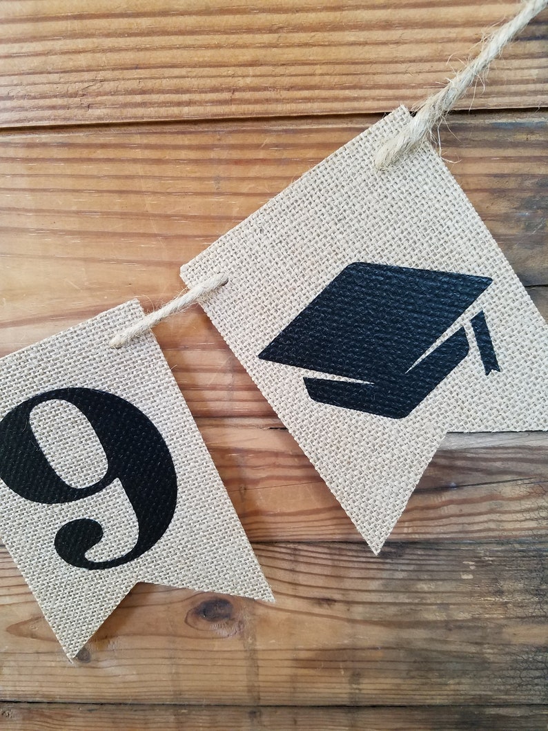 Burlap Graduation Banner, Class of 2026, Graduation Party Decor - Etsy