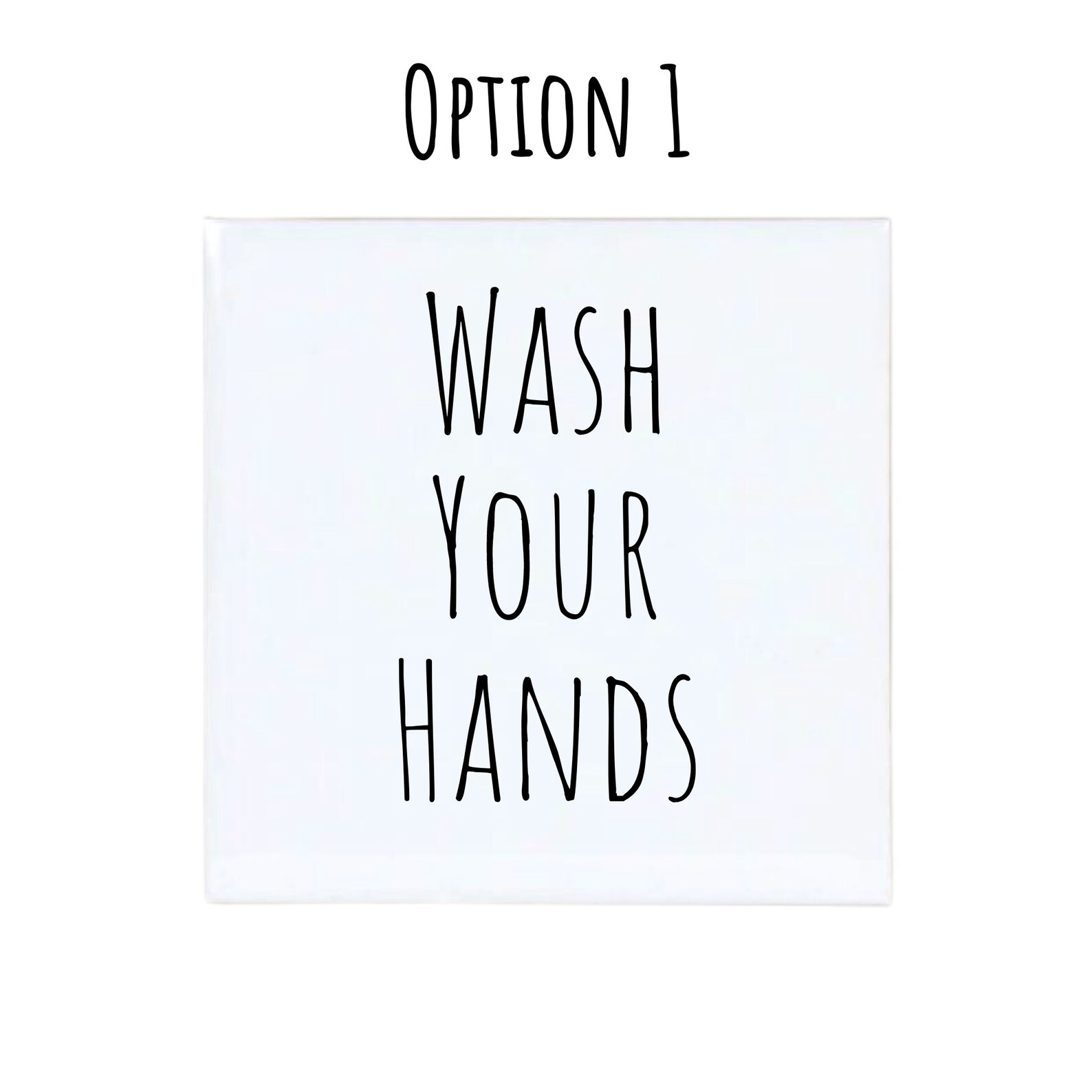 Wash Your Hands Sign for Bathroom Sign Wash Hands Sign Mini Bathroom ...