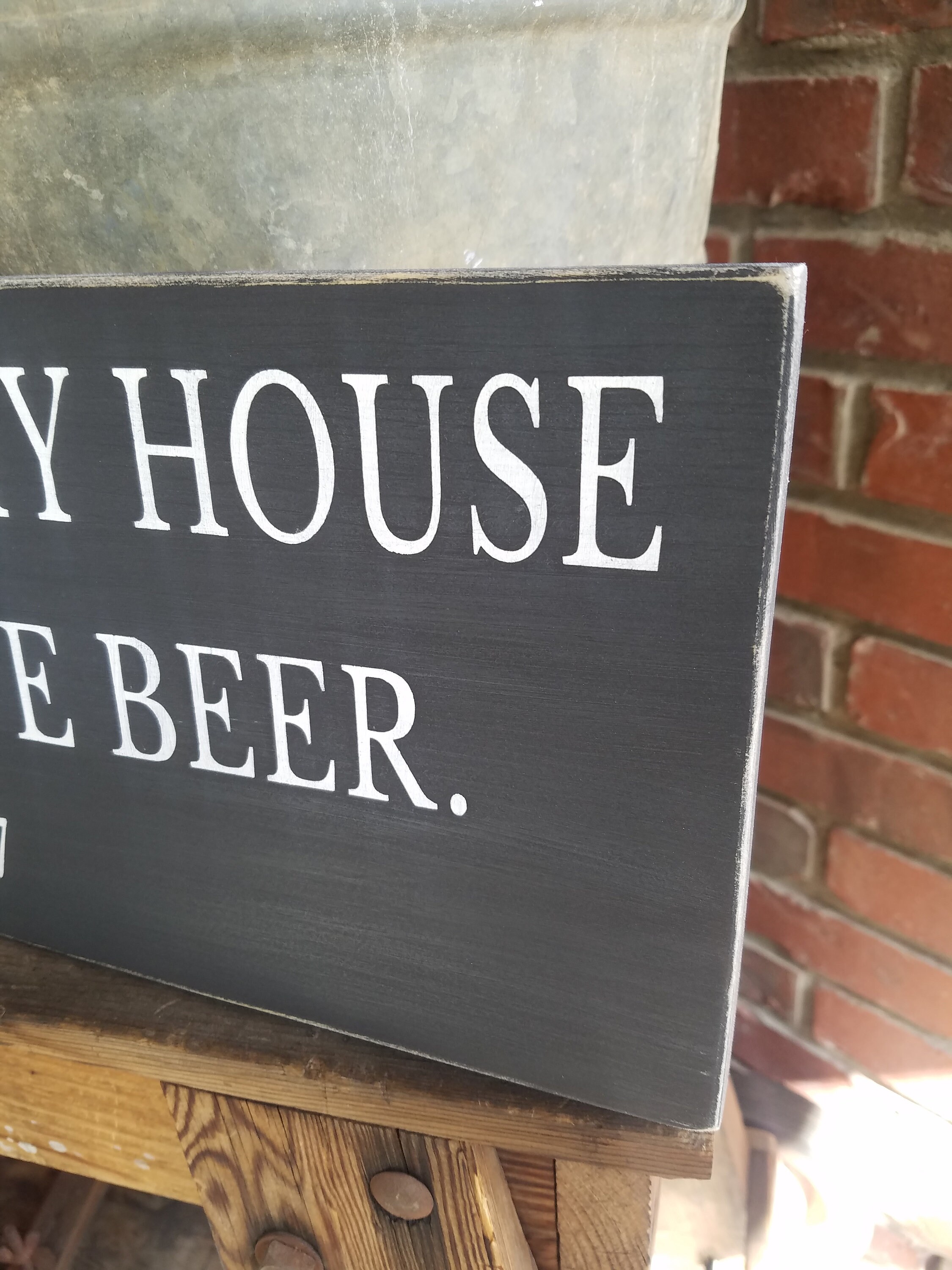 As for Me and My House We Will Serve Beer Wood Sign. Mancave - Etsy