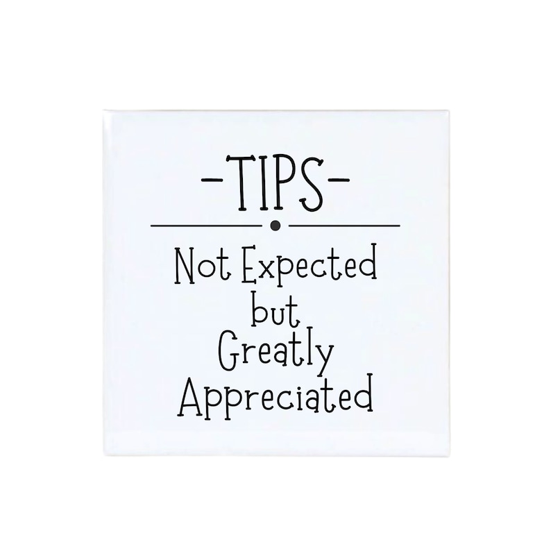 Tip Sign for Bar Sign Bartender Tip Sign for Wedding Tip Sign Tattoo ...