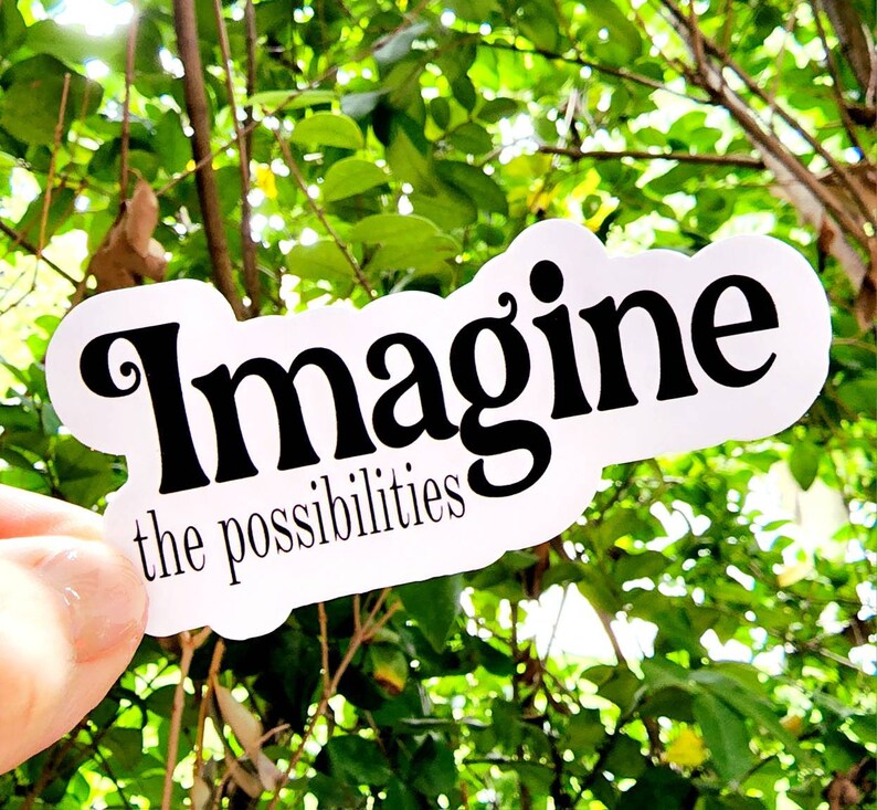 Imagine Sticker for Graduation Stickers for Laptop Decals for Water ...