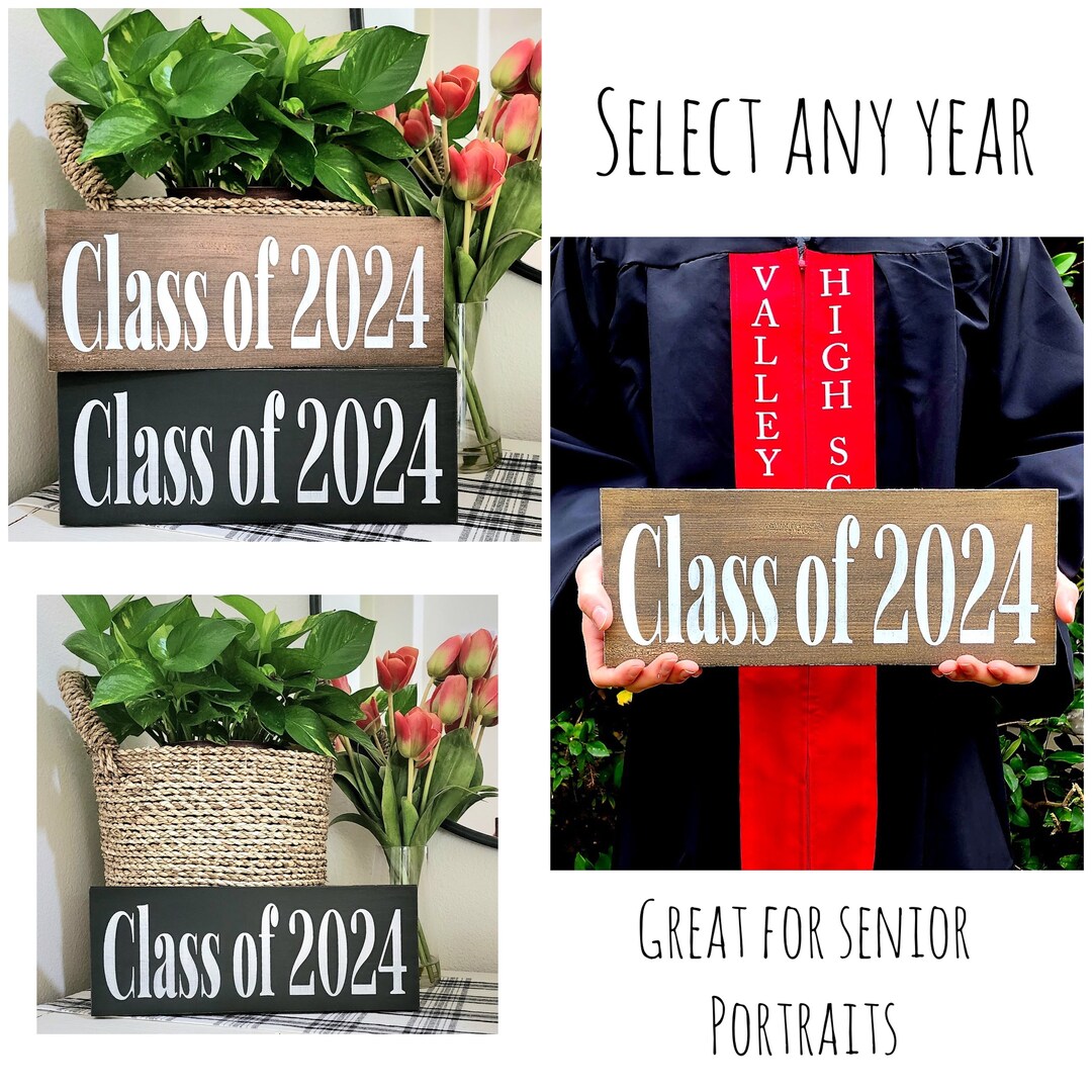Class of 2024 Sign Rustic Senior Sign Senior Year Photo Prop - Etsy