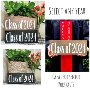 Class of 2024 Sign Rustic Senior Sign Senior Year Photo Prop Rustic ...