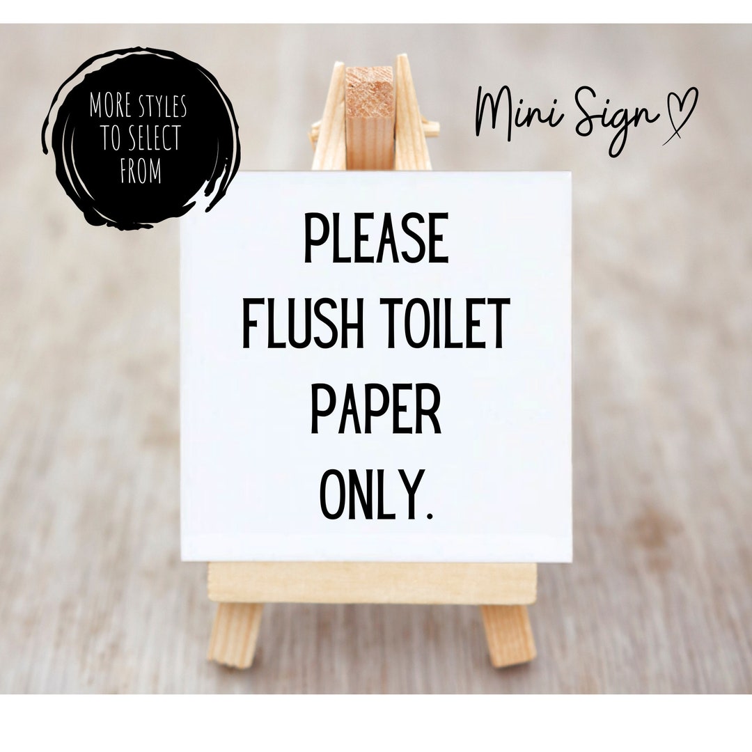 Toilet Paper Only Sign Septic Tank Sign Rv Bathroom Sign Septic System ...