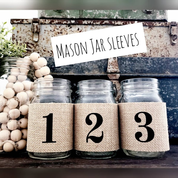 Burlap Table Numbers - Etsy