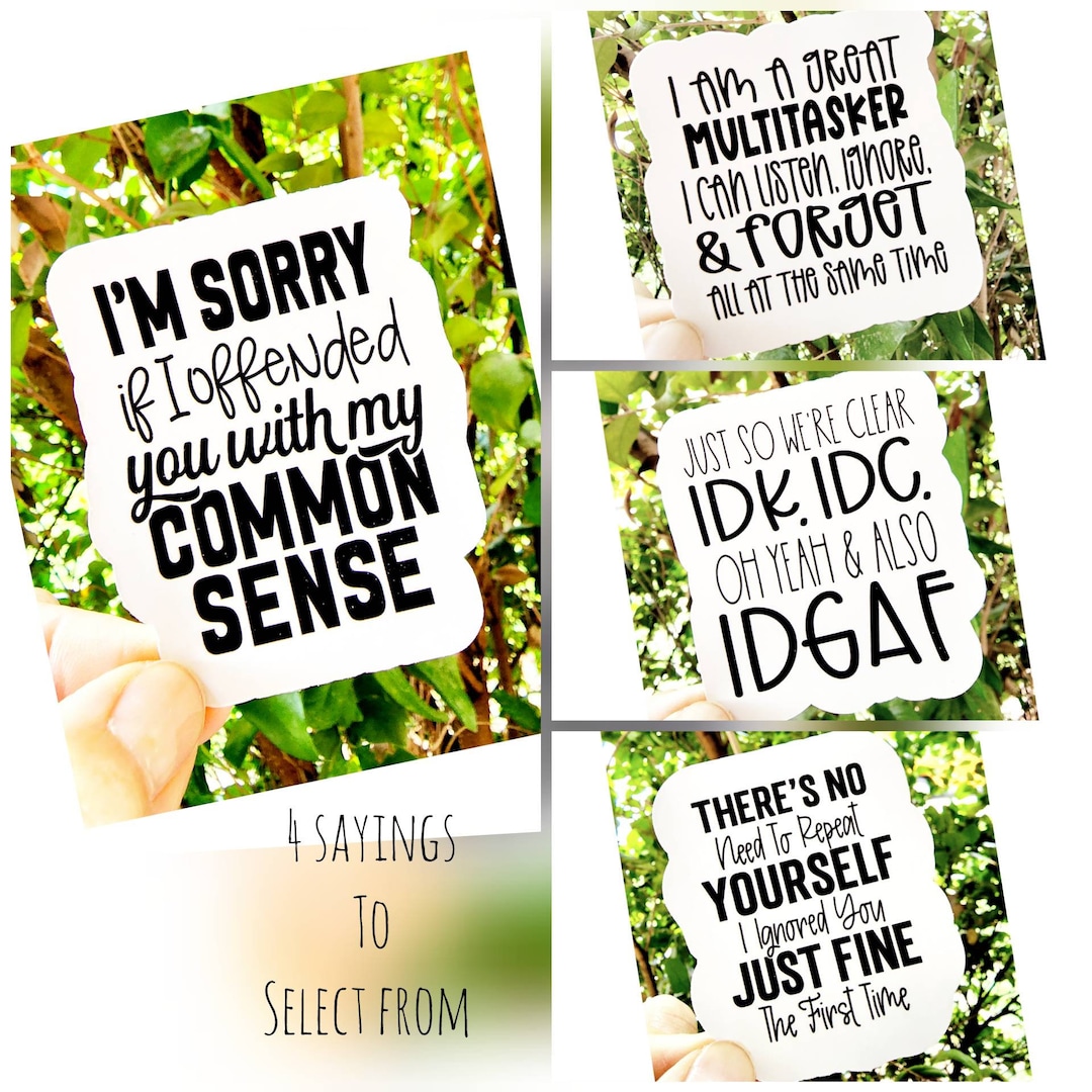 Funny Stickers for Laptop Stickers Funny Decals Sassy Stickers ...