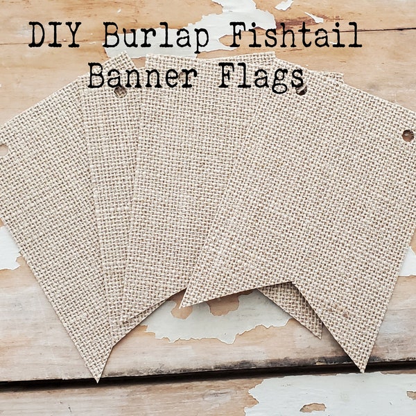 Burlap Flags - Etsy