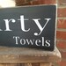 Clean Dirty Towels Wood Sign Set. Clean Towels Sign, Dirty Towels Sign ...