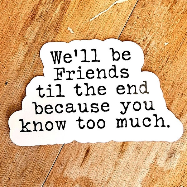 Best Friend Sticker - Etsy