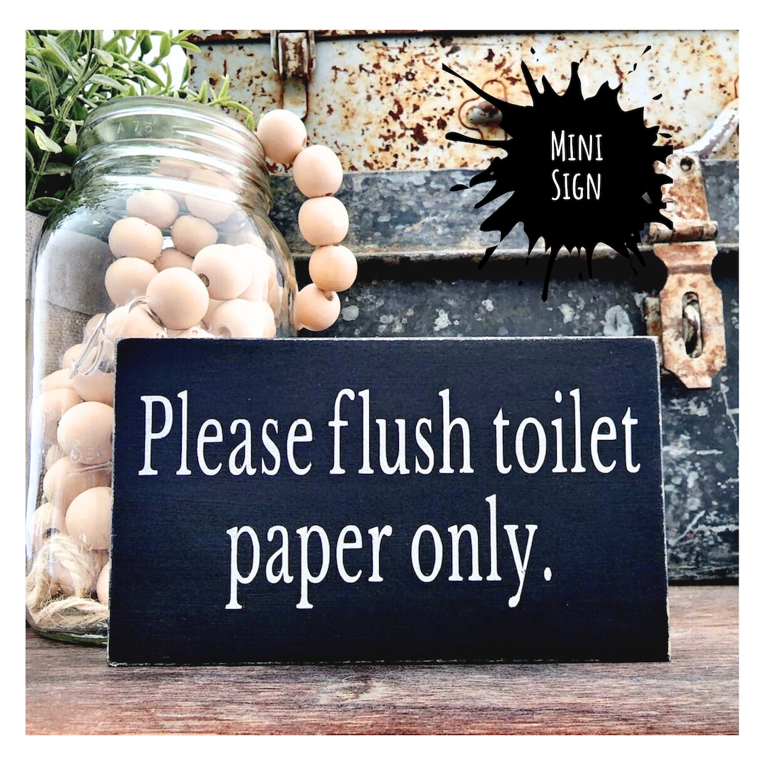 Toilet Paper Only Sign Septic Tank Sign Rv Bathroom Sign Septic System ...
