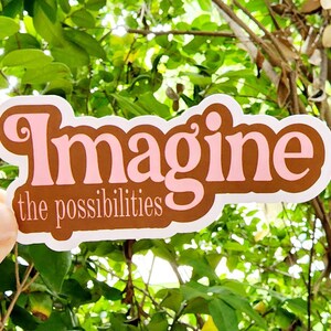 Imagine Sticker for Graduation Stickers for Laptop Decals for Water ...