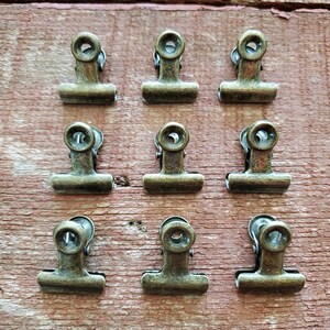 Black Mini Bulldog Clips, Vintage Inspired (0.87 Inch) - Etsy