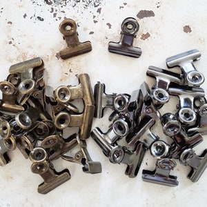 Bronze Bulldog Clip Vintage Inspired Clip Binder Clip Industrial ...