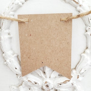 DIY Banner Fishtail Banner Cardstock Flags Diy Party Banner Kraft ...