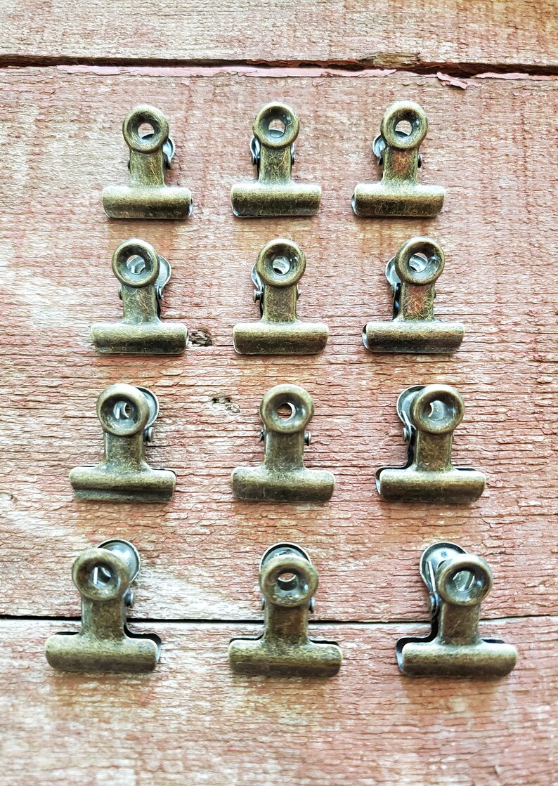 Mini Bulldog Clip Vintage Inspired Clip Binder Clip Industrial | Etsy