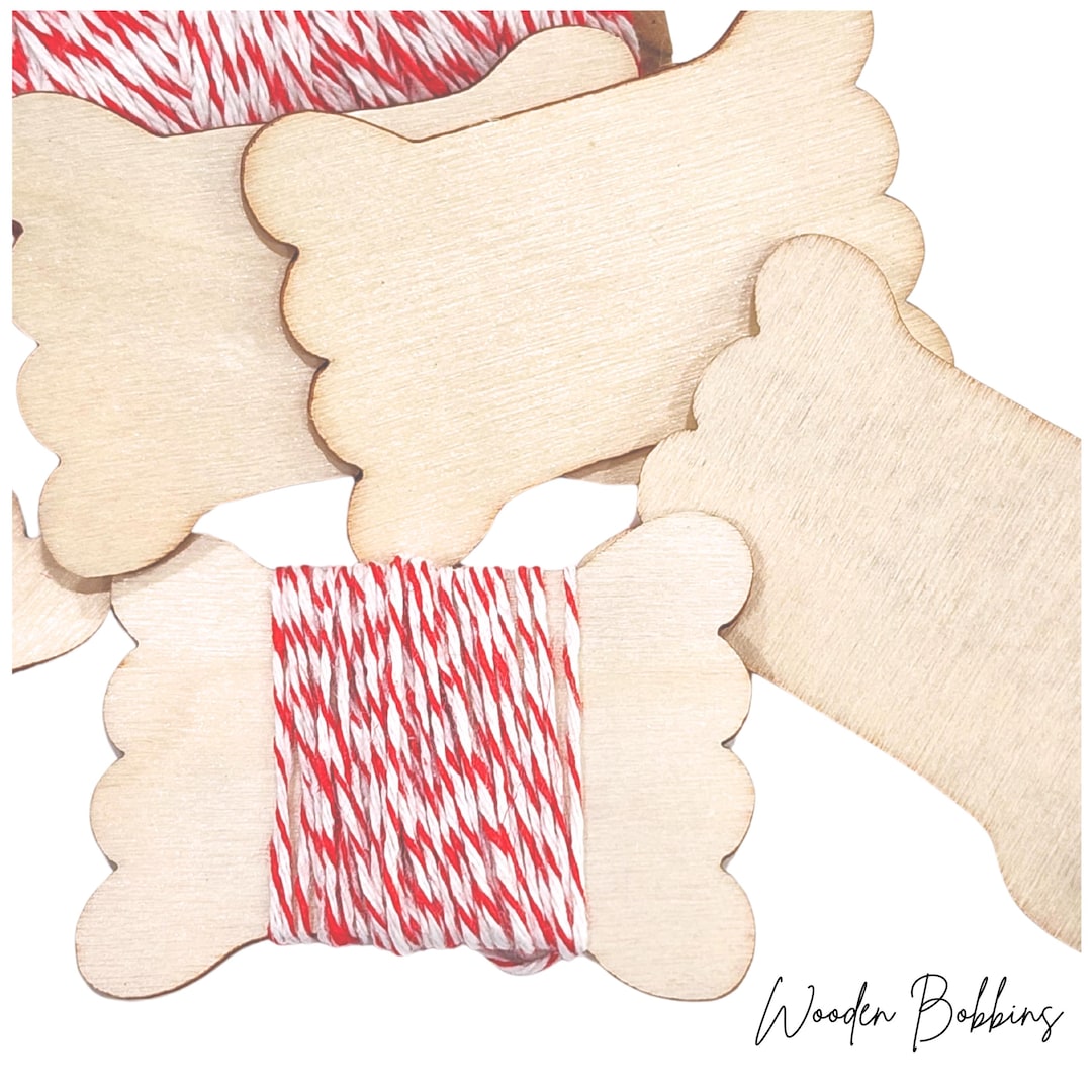 Wood Bobbins for Floss Bobbins Thread Bobbins for Sewing Bobbins Twine ...