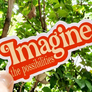Imagine Sticker for Graduation Stickers for Laptop Decals for Water ...