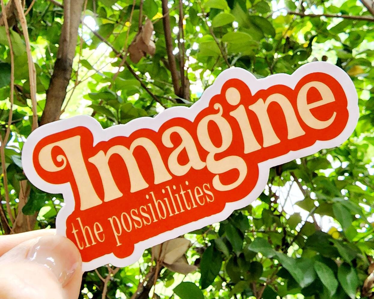 Imagine Sticker for Graduation Stickers for Laptop Decals for Water ...