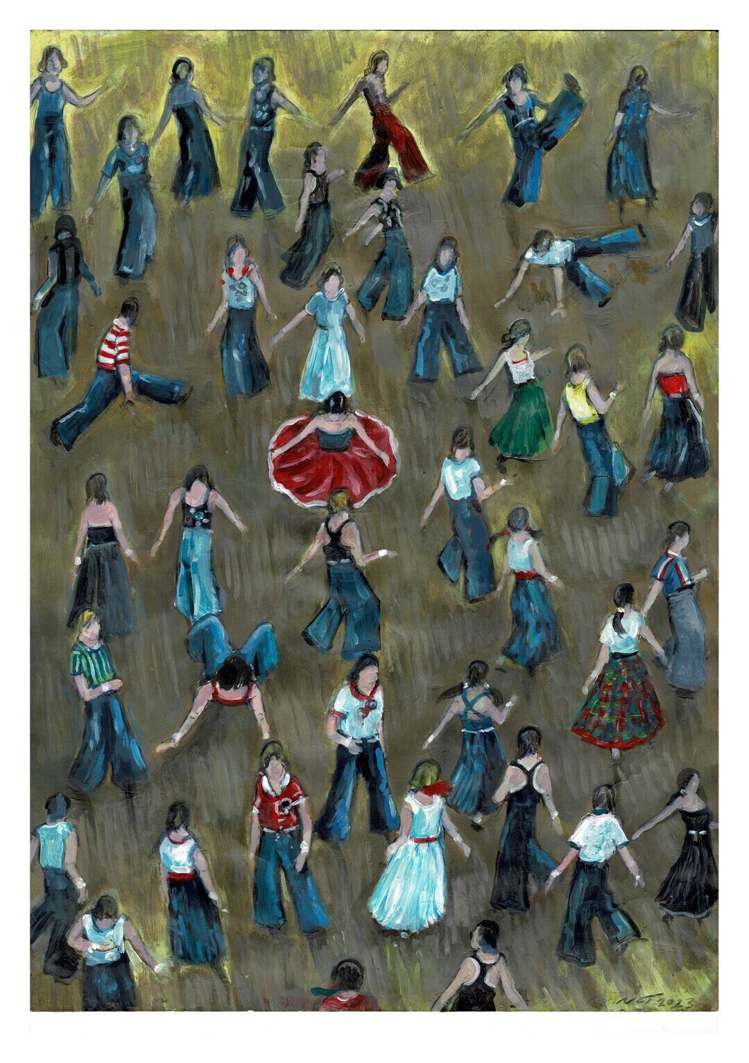 Northern Soul Dancers - a Signed Limited Edition Print Showing a Packed ...