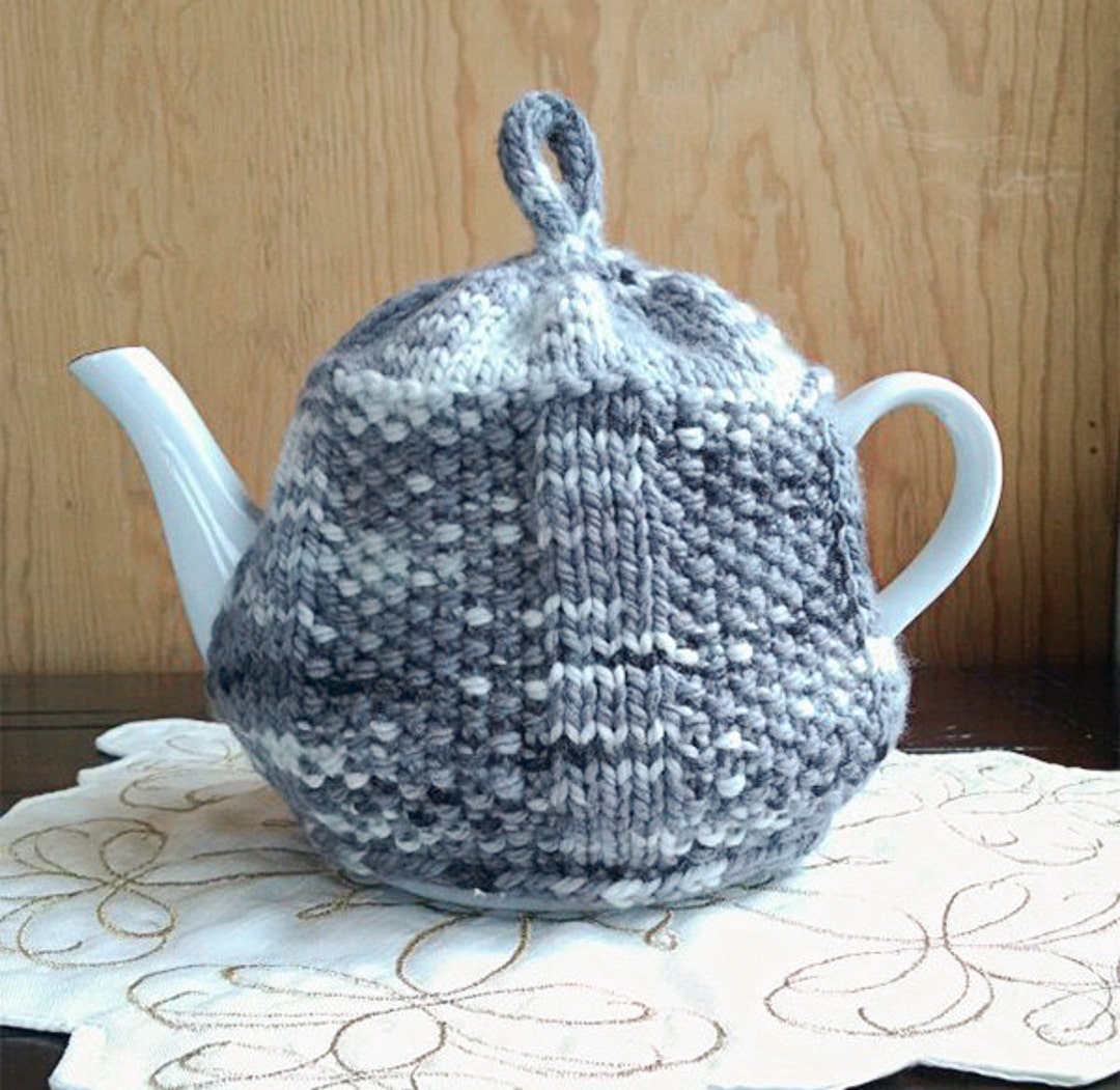 Knitted Teapot Cozy Pattern: Bulky Yarn Tea House (PDF Download) - Etsy