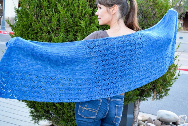 Modern Faroese Shawl Knitting Pattern (PDF Download) - Etsy