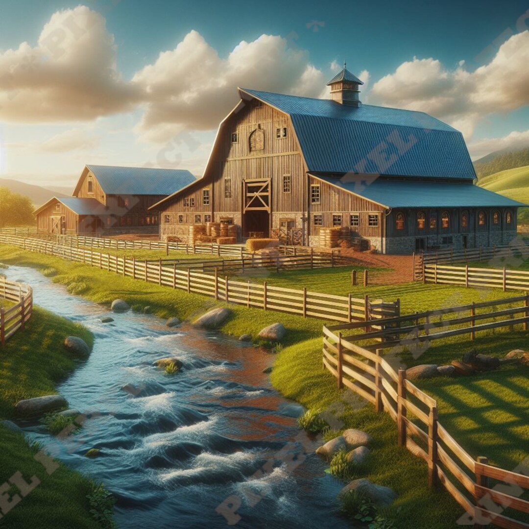 Farm Life Wall Art One of A Kind Printable Digital Files Immediate ...