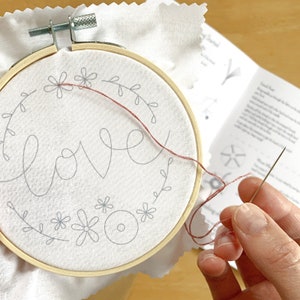 Love - Embroidery Pattern PDF With Instructions | Instant Digital ...