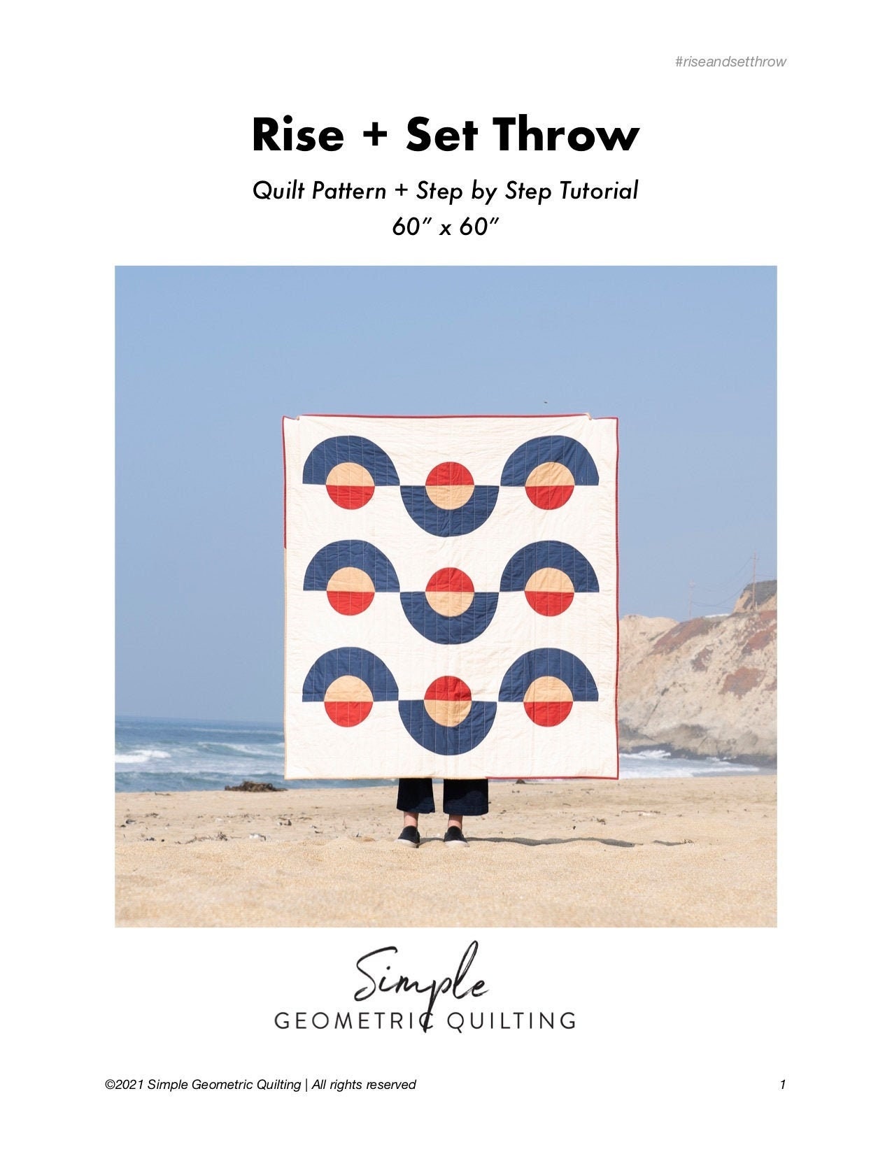 Rise + Set Throw Quilt Pattern + Tutorial PDF - Etsy