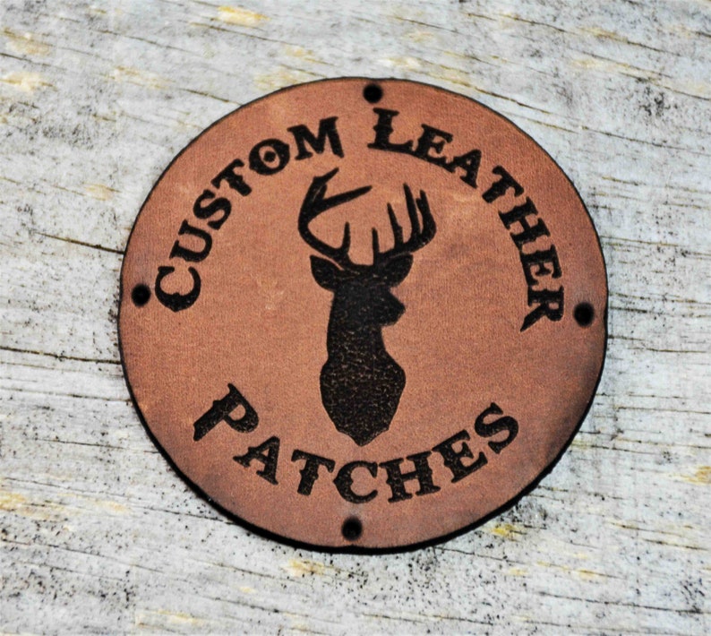 Custom Leather Patches Labels Garment Tags. 100% Leather. | Etsy