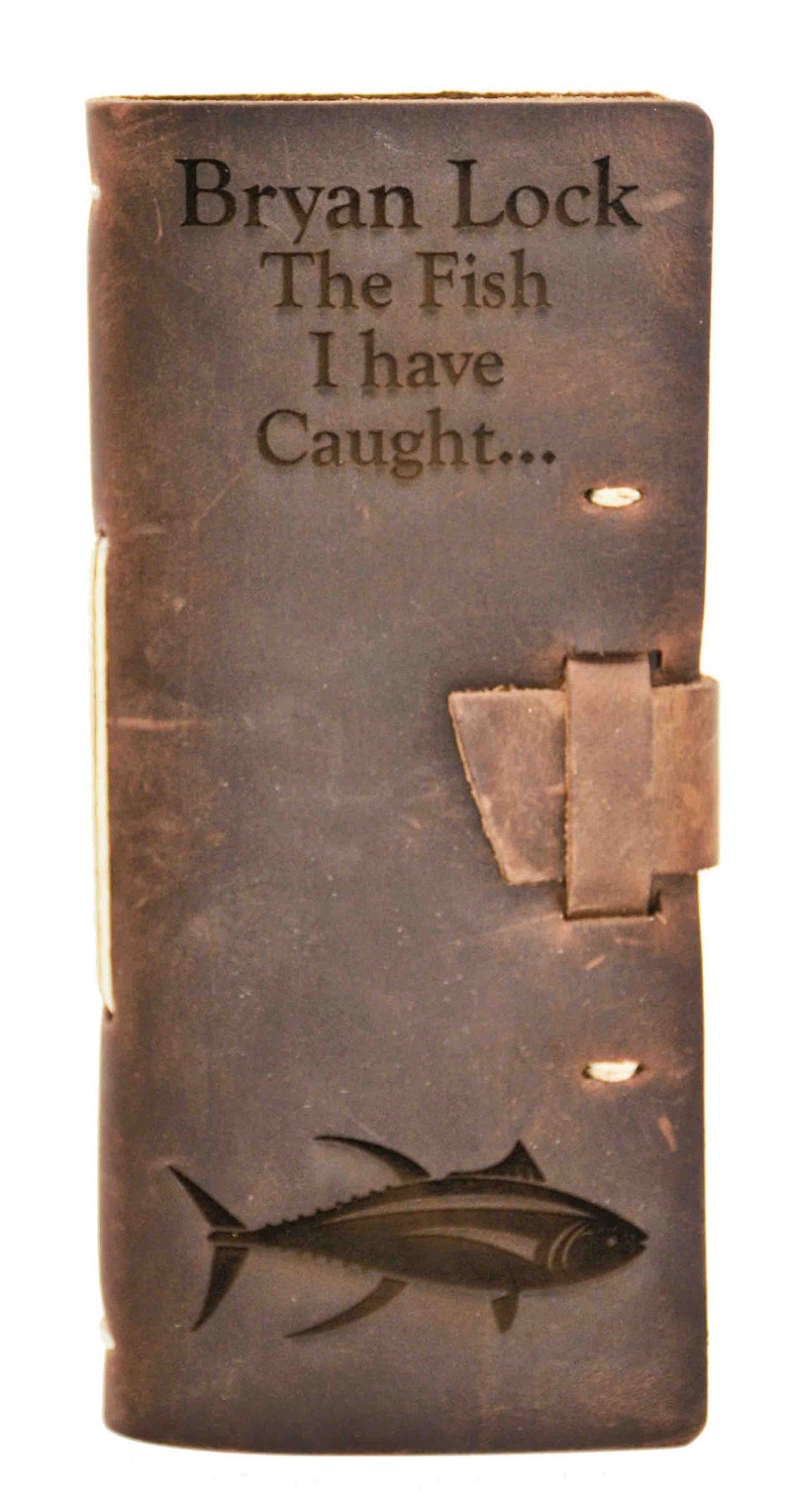 Fishing Log Premium Leather Custom Engraved and Personalized - Etsy