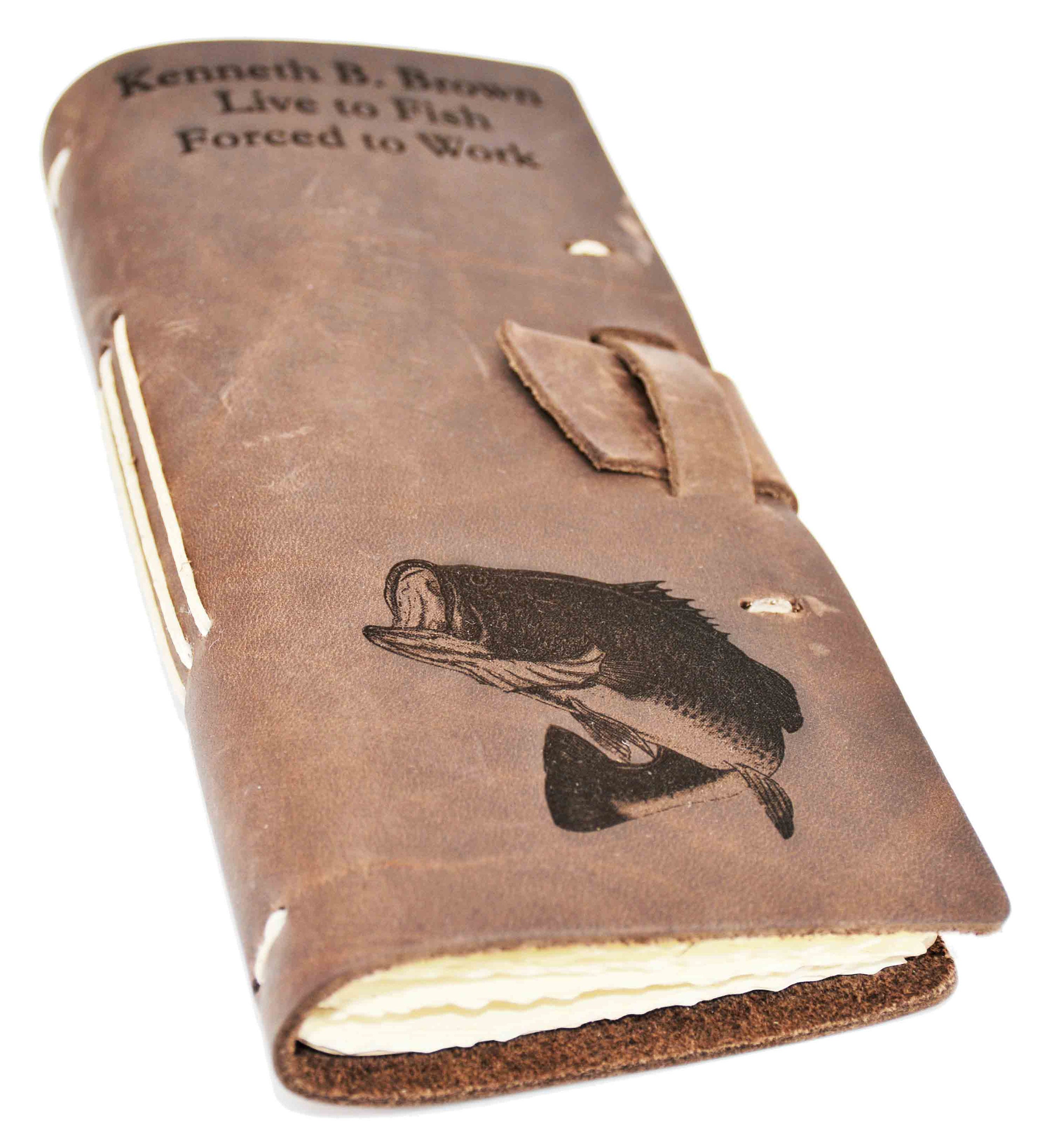 Fly Fishing Log Premium Leather Custom Engraved and - Etsy