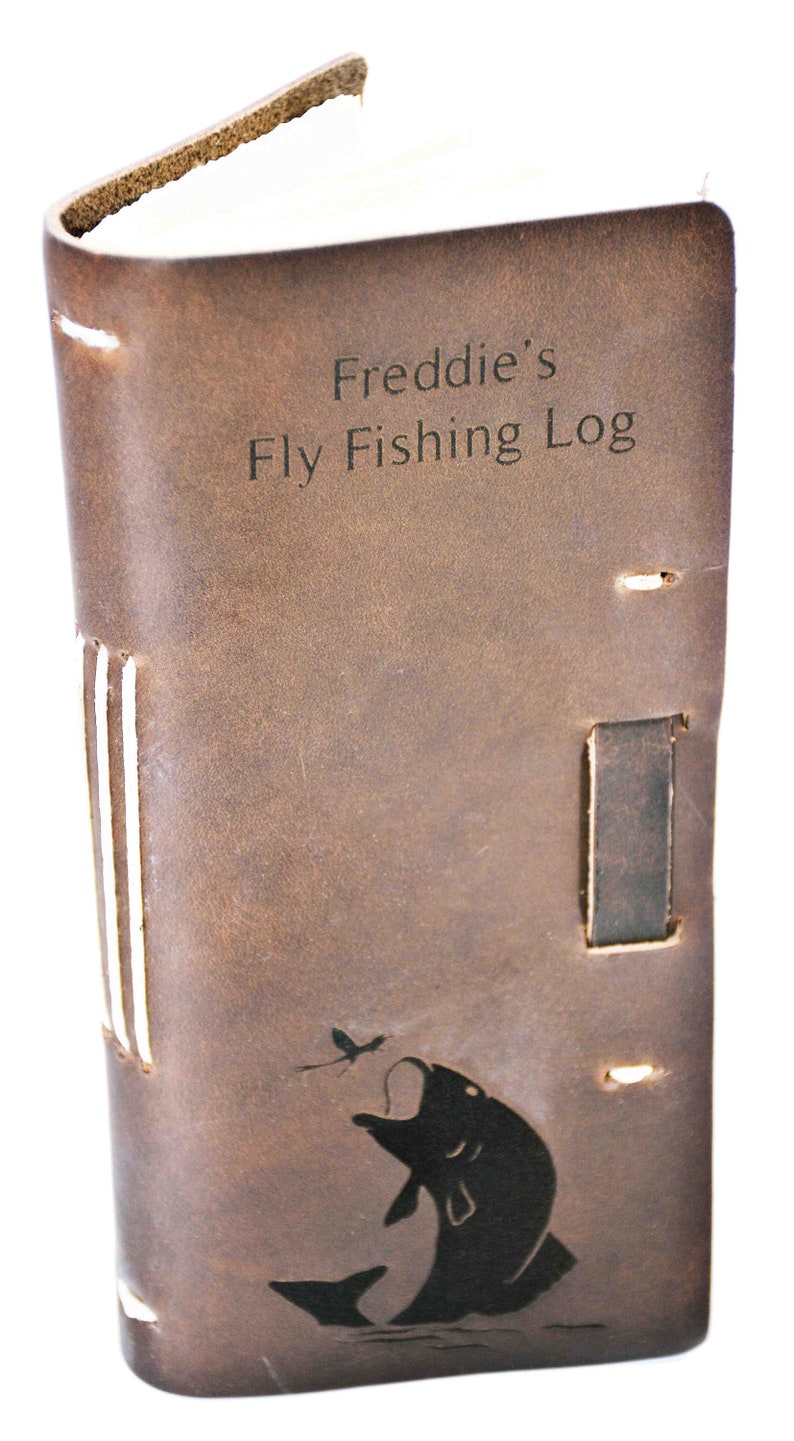 Fly Fishing Log Premium Leather Custom Engraved and - Etsy