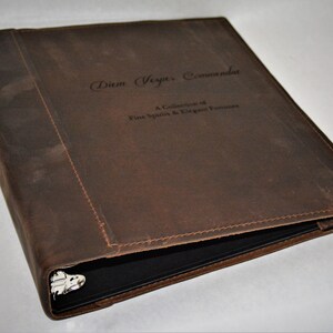 Premium Leather Binder Cover Engraved by Laser Personalized Just for ...