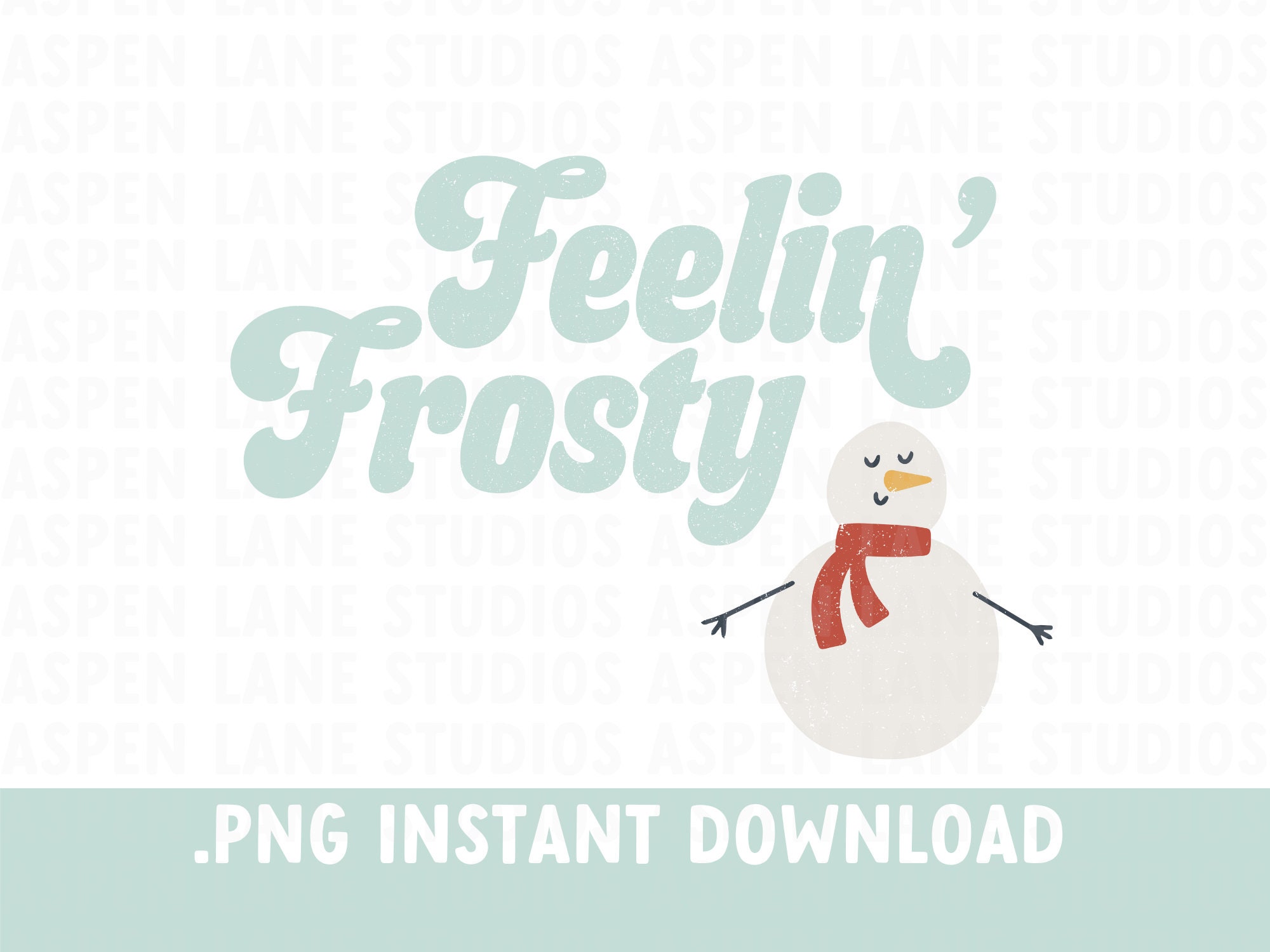 Feelin' Frosty Png, Winter Tshirt Design, Christmas Print on Demand ...