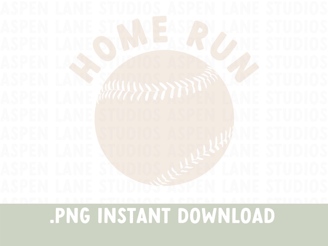 Home Run Png, Baseball Tshirt Design, Sport Print on Demand Design ...