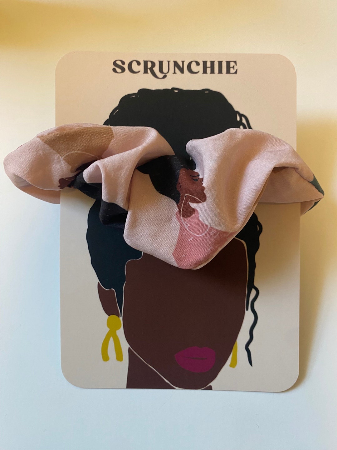 Black Queen Rising Scrunchies Ponytail Holders satin-silk Hair Scrunchy ...