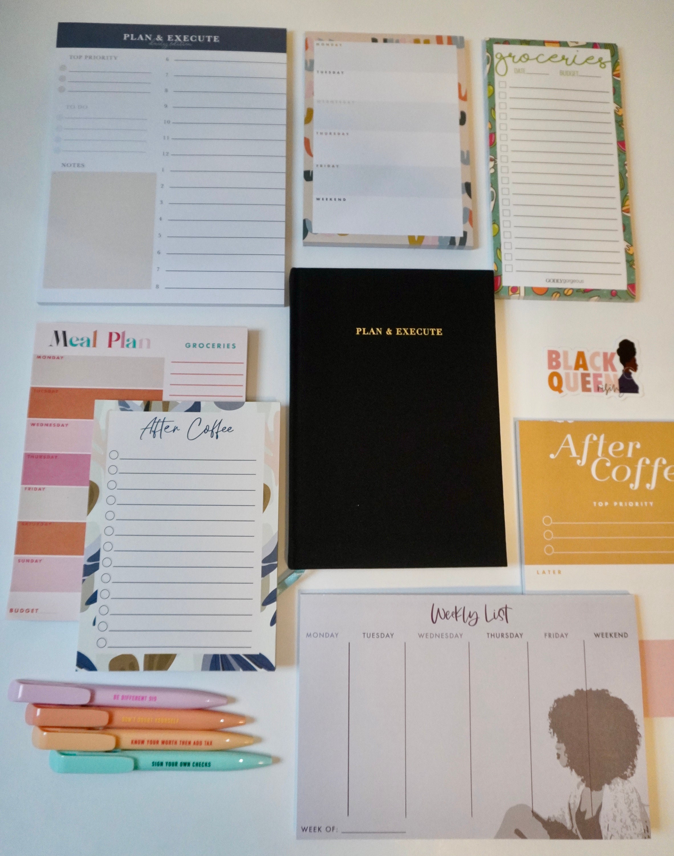 Boss Lady Notepad Home Decor Coffee Lover Desk - Etsy