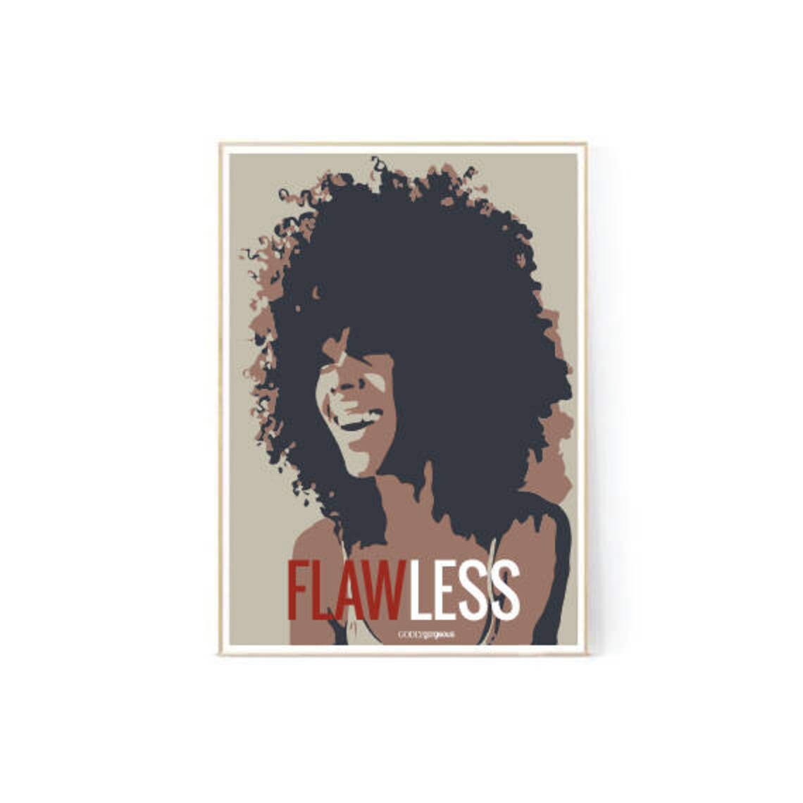 Flawless Woman Art Print | African American Boss Poster - Etsy