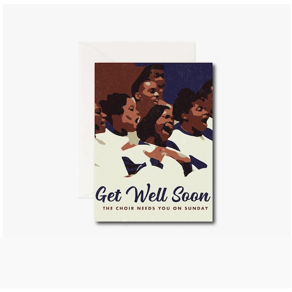 Get Well Soon Greeting Card | Etsy